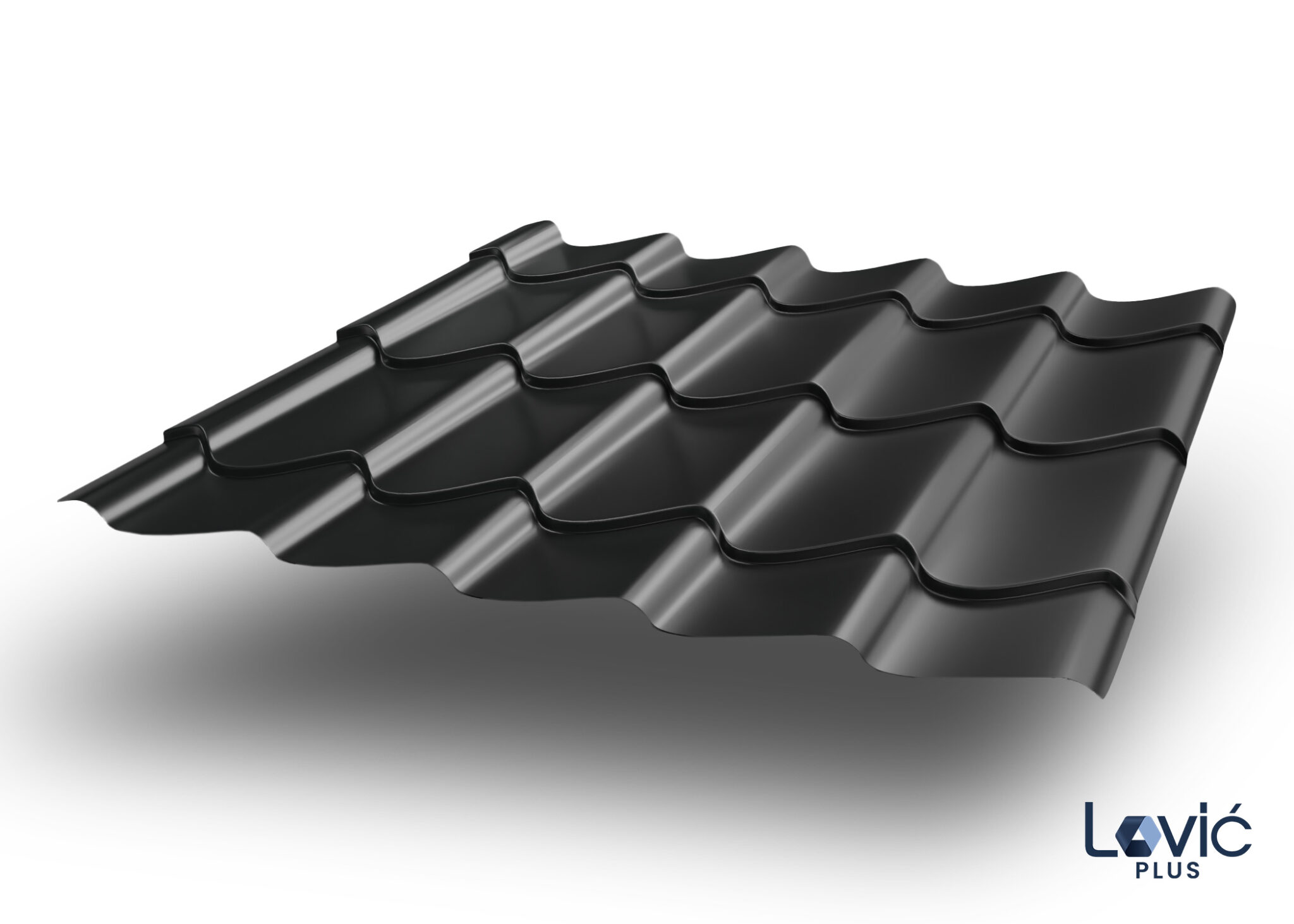 Lim u obliku crijepa - Standard - Glossy - crni - LovićPLUS - WEB shop