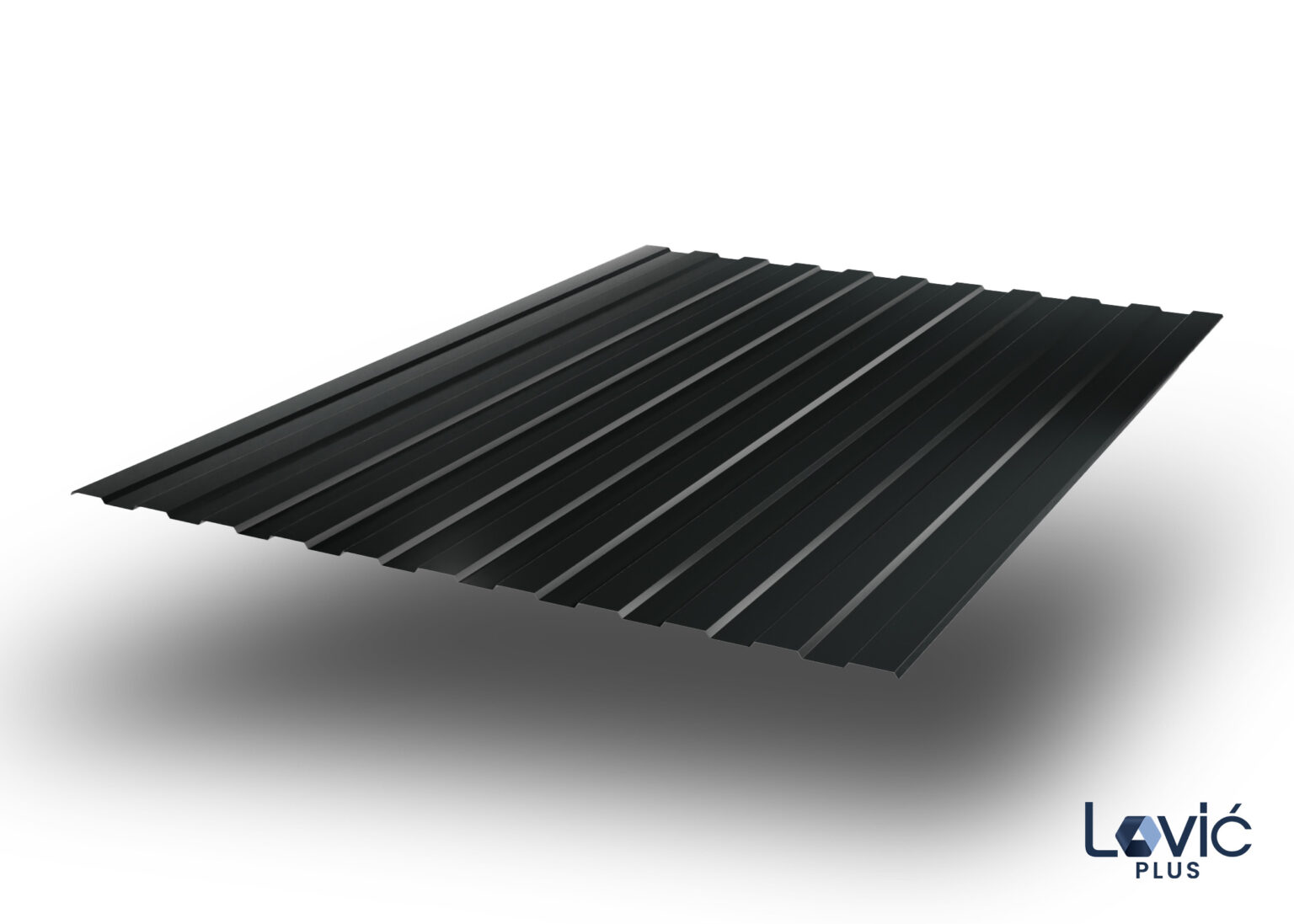 Fasadni trapezni lim – TR 8 – Glossy – crni – LovićPLUS – WEB shop