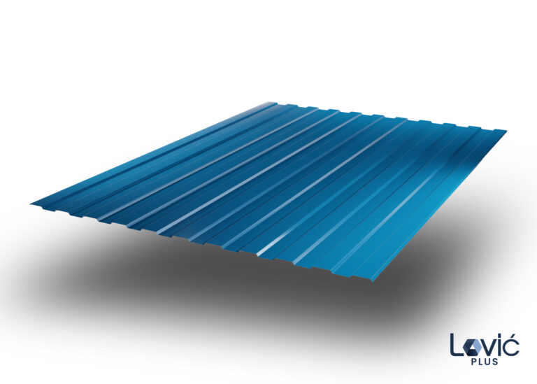 Fasadni trapezni lim - TR 8 - Glossy - plavi - LovićPLUS - WEB shop