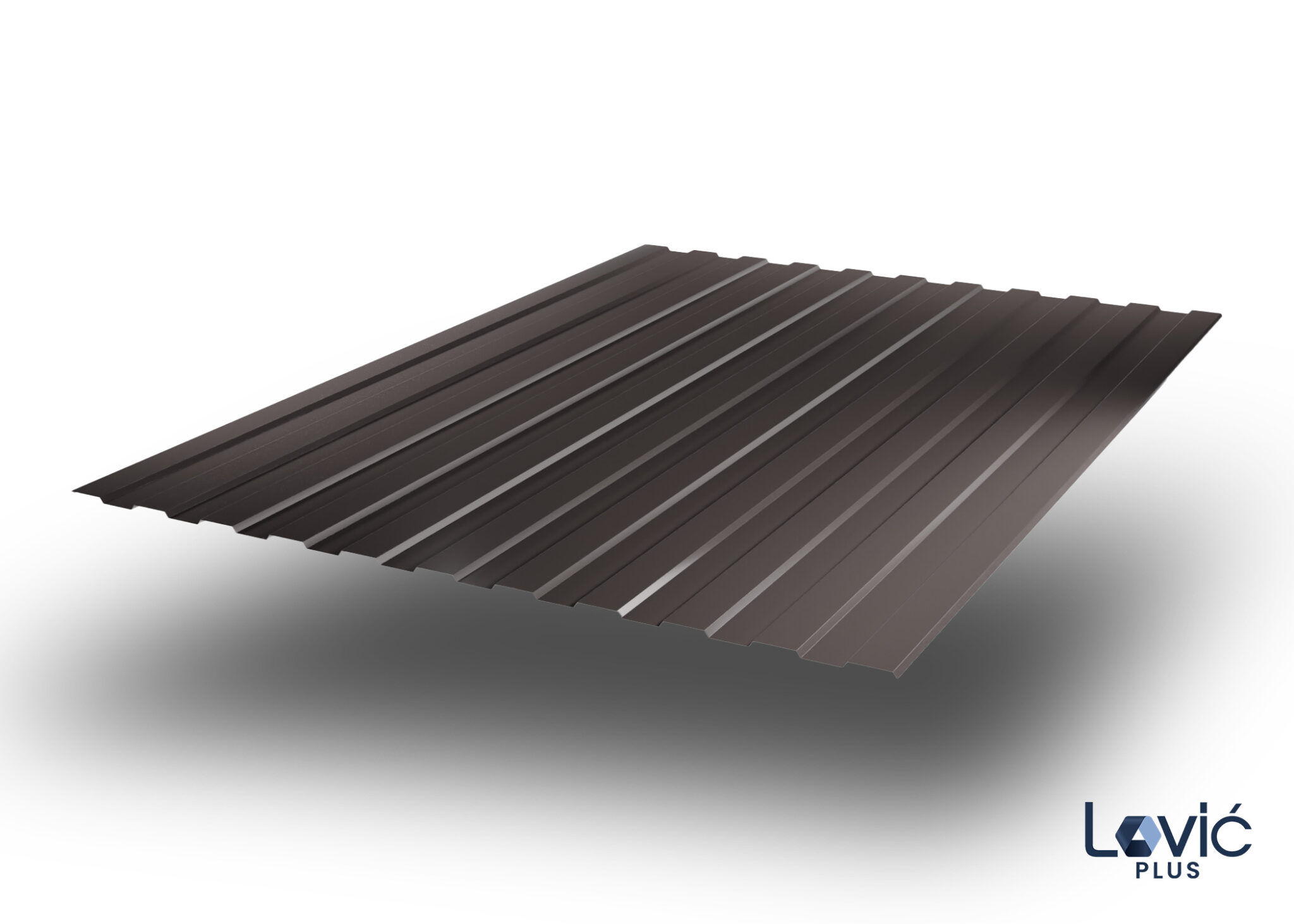 Fasadni trapezni lim - TR 8 - Glossy - smeđi - LovićPLUS - WEB shop