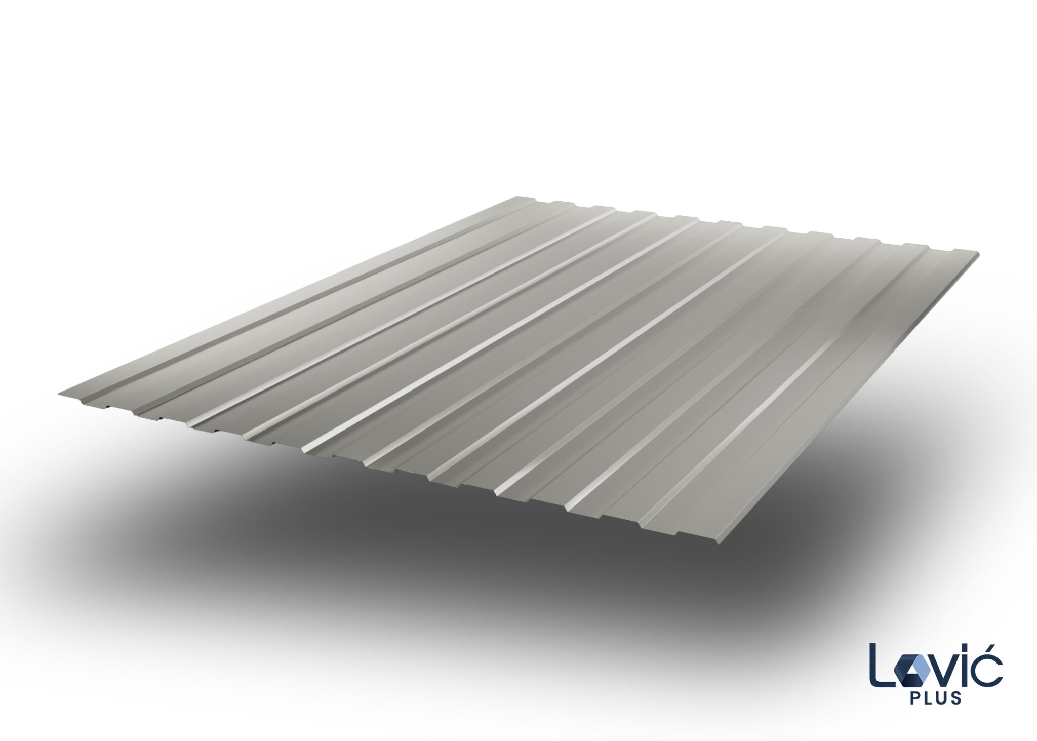 Fasadni trapezni lim - TR 8 - Glossy - bijeli - LovićPLUS - WEB shop